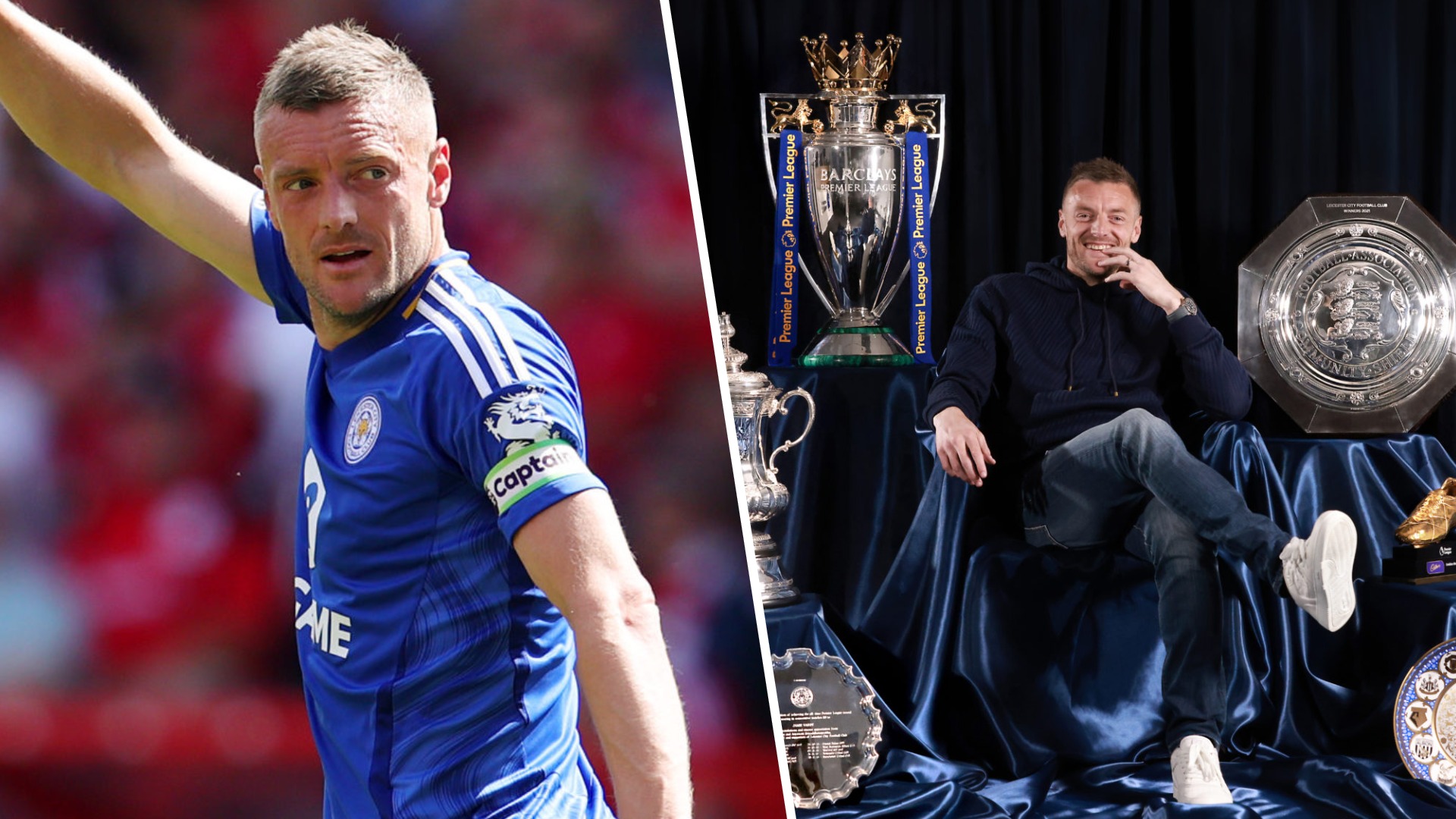 Jamie Vardy watches ‘sweet’ farewell messages from Leicester fans ahead ...
